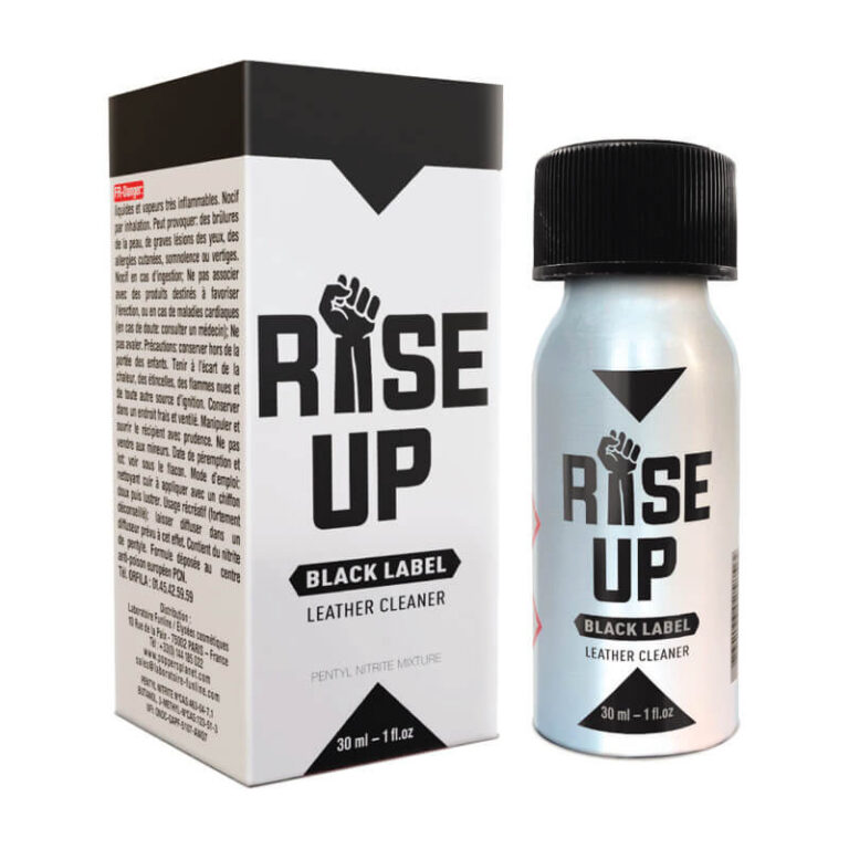 Poppers Rise Up Black Label 30ml - Husky Bear Poppers